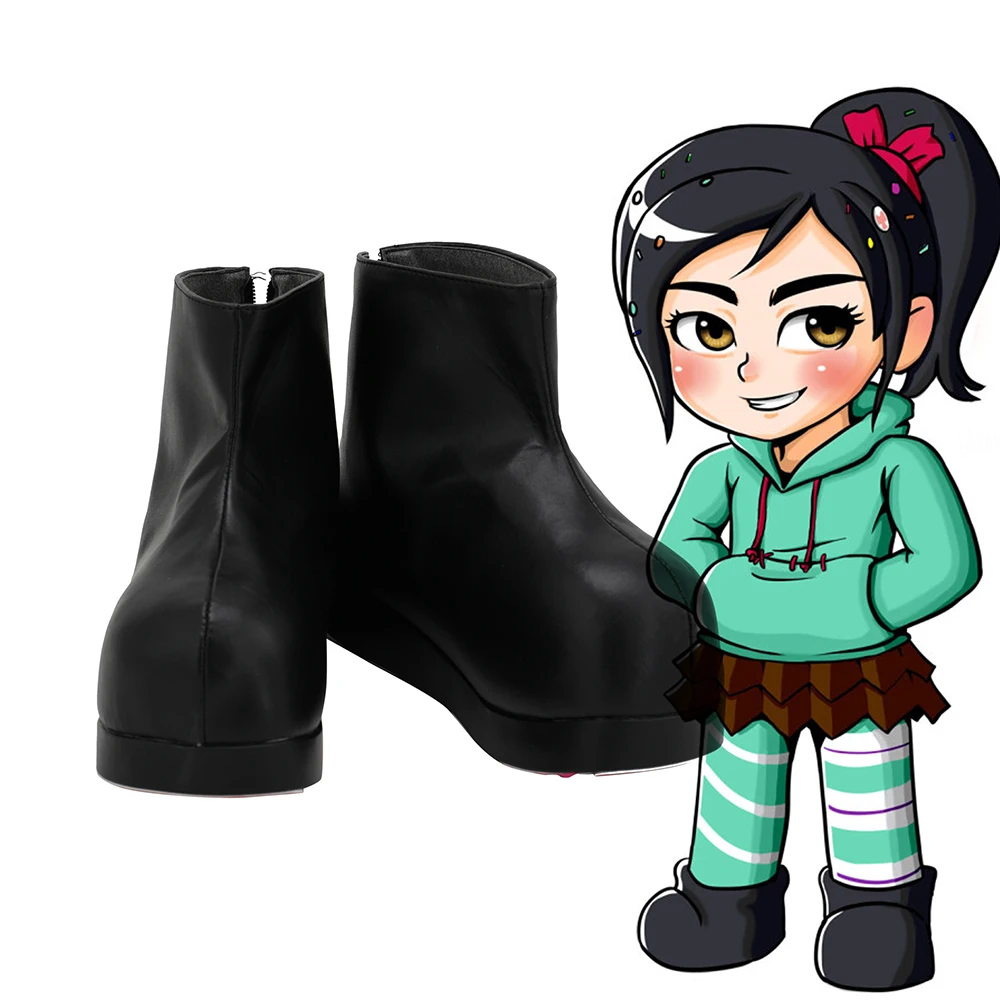 Wreck-It-Ralph-Vanellope-von-Schweetz-Cosplay-Boots-Leather-Shoes ...