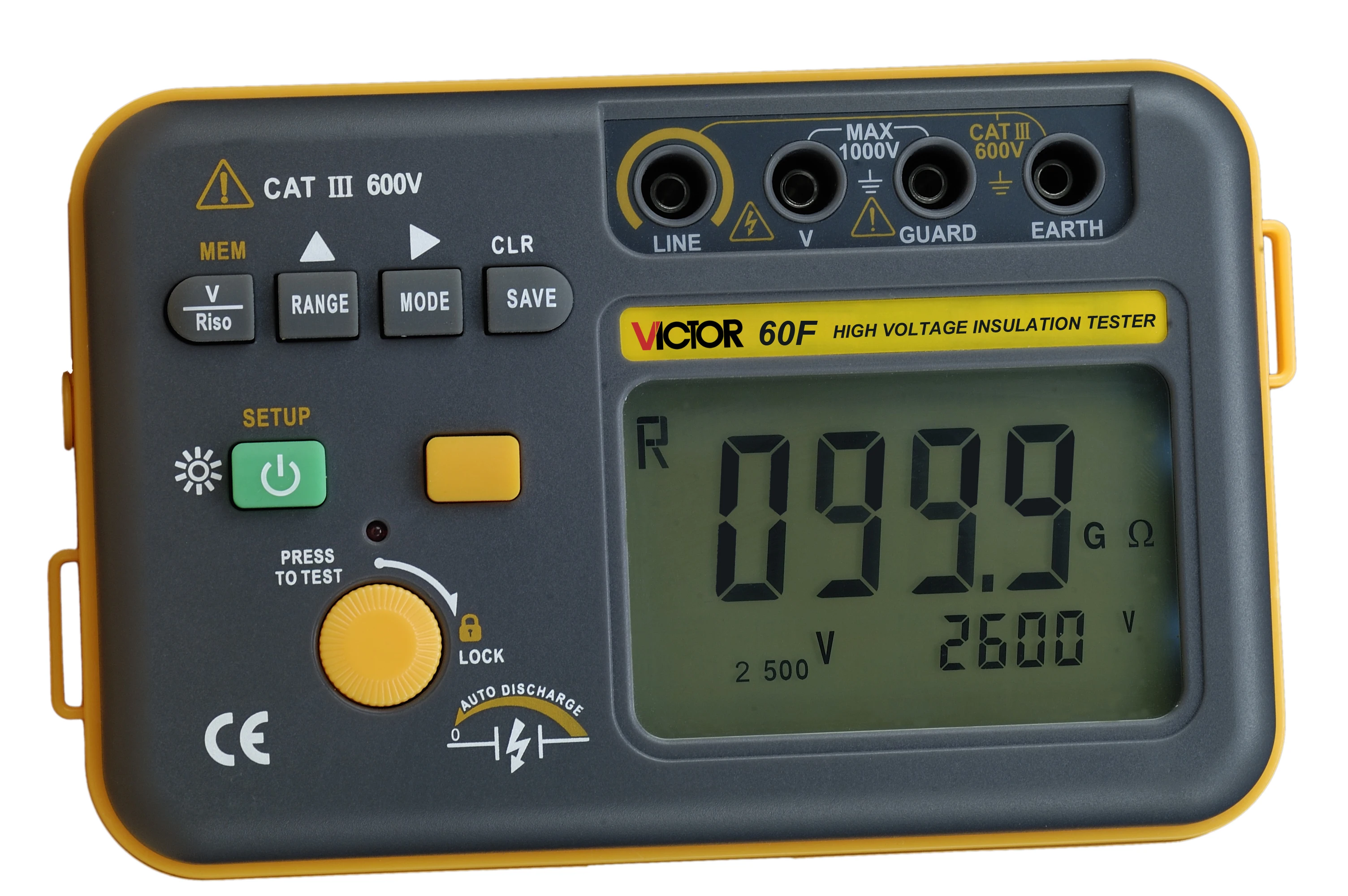 VICTOR-VC-60F-Digital-Insulation-Resistance-Tester-METER-vc60f-BRAND ...