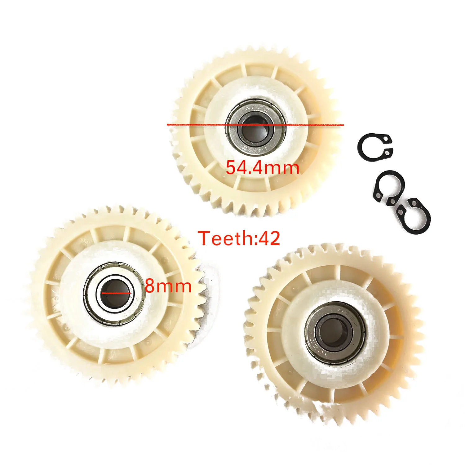 500W Geared Hub Motor BPM Nylon Gear set Spare Part for Replacement 42 ...