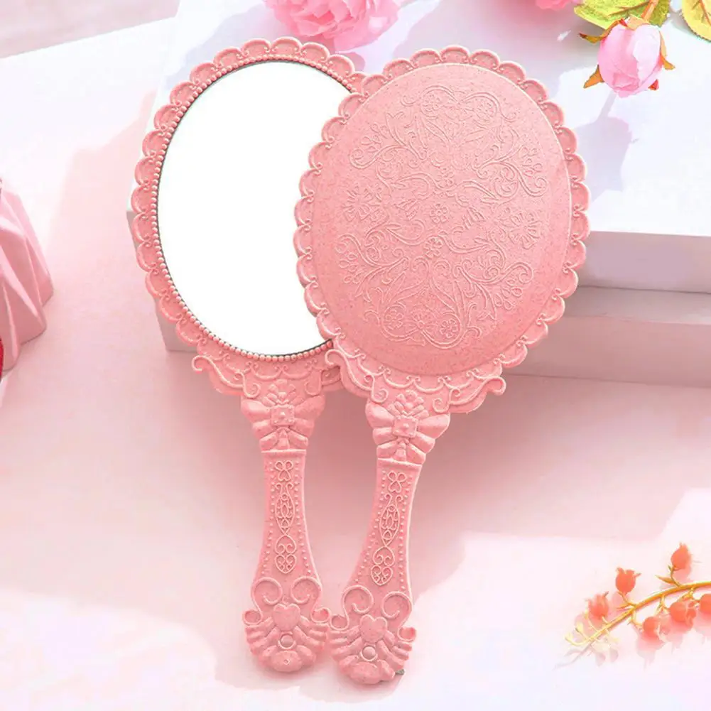 Hand-Held-Mirror-Old-Fashion-Portable-ABS-Comfy-Hand-Held-Mirror-with ...