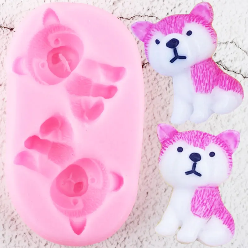 3D-Cute-Husky-Dogs-Silicone-Molds-Chocolate-Candy-Soap-Polymer-Clay ...