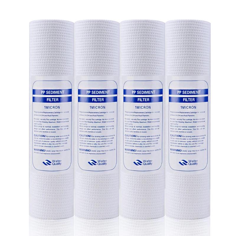New-4pcs-Pp-Cotton-Filter-Water-Filter-Water-Purifier-10-Inch-1-Micron ...