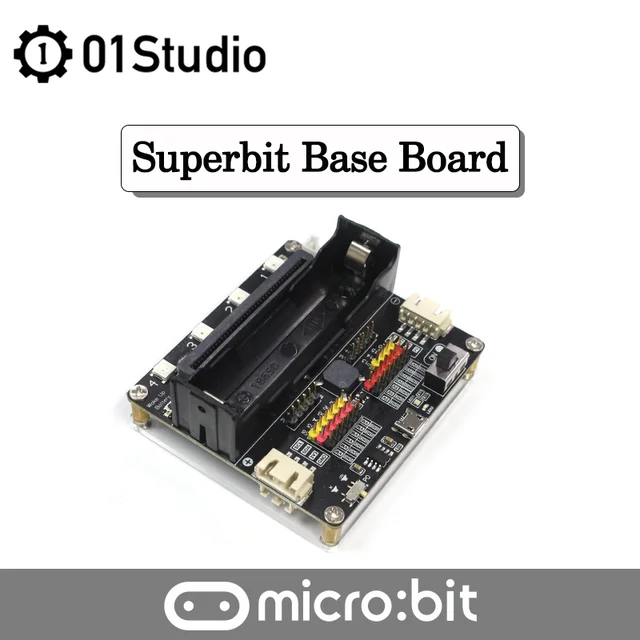 01Studio SuperBit Base Board MicroBit Micro:bit Expanding Board Programming with Blocks ...