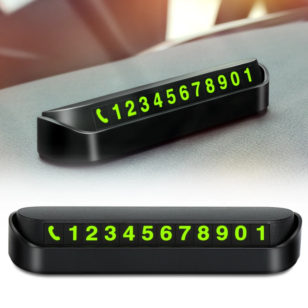 Car-Luminous-Temporary-Parking-Card-Phone-Number-For-civic-2008-toyota ...