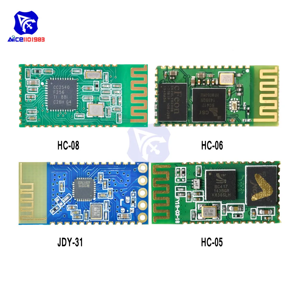 diymore Bluetooth Wireless RF Transceiver Module Serial RS232 TTL to UART HC 05/HC 06/HC 08/JDY ...
