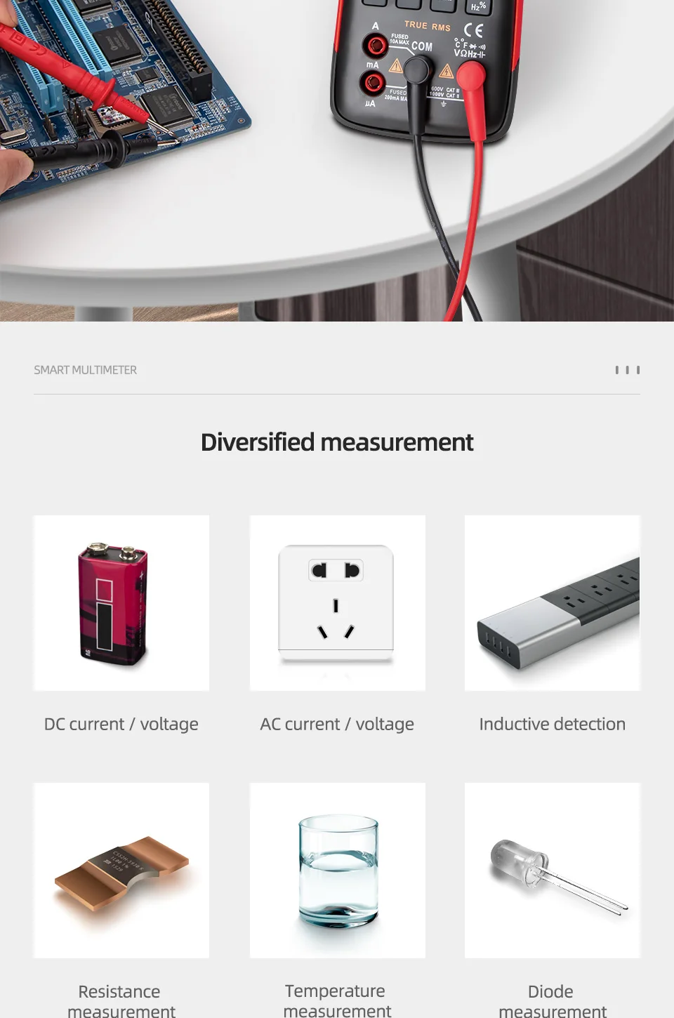 ANENG Q1 True RMS multímetro Digital multimetro digital profissional ...