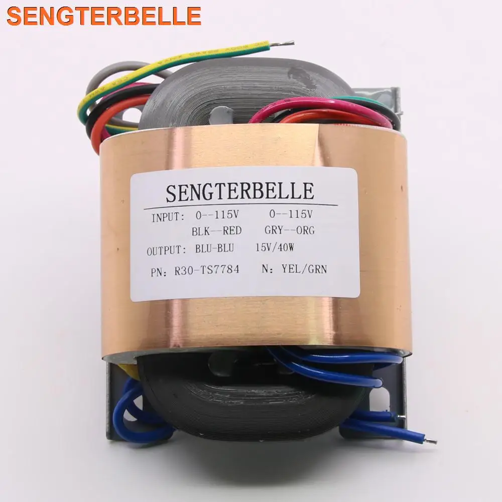 40w R Type Pure Copper Transformer 40va Single 5v / Single 9v / Single ...
