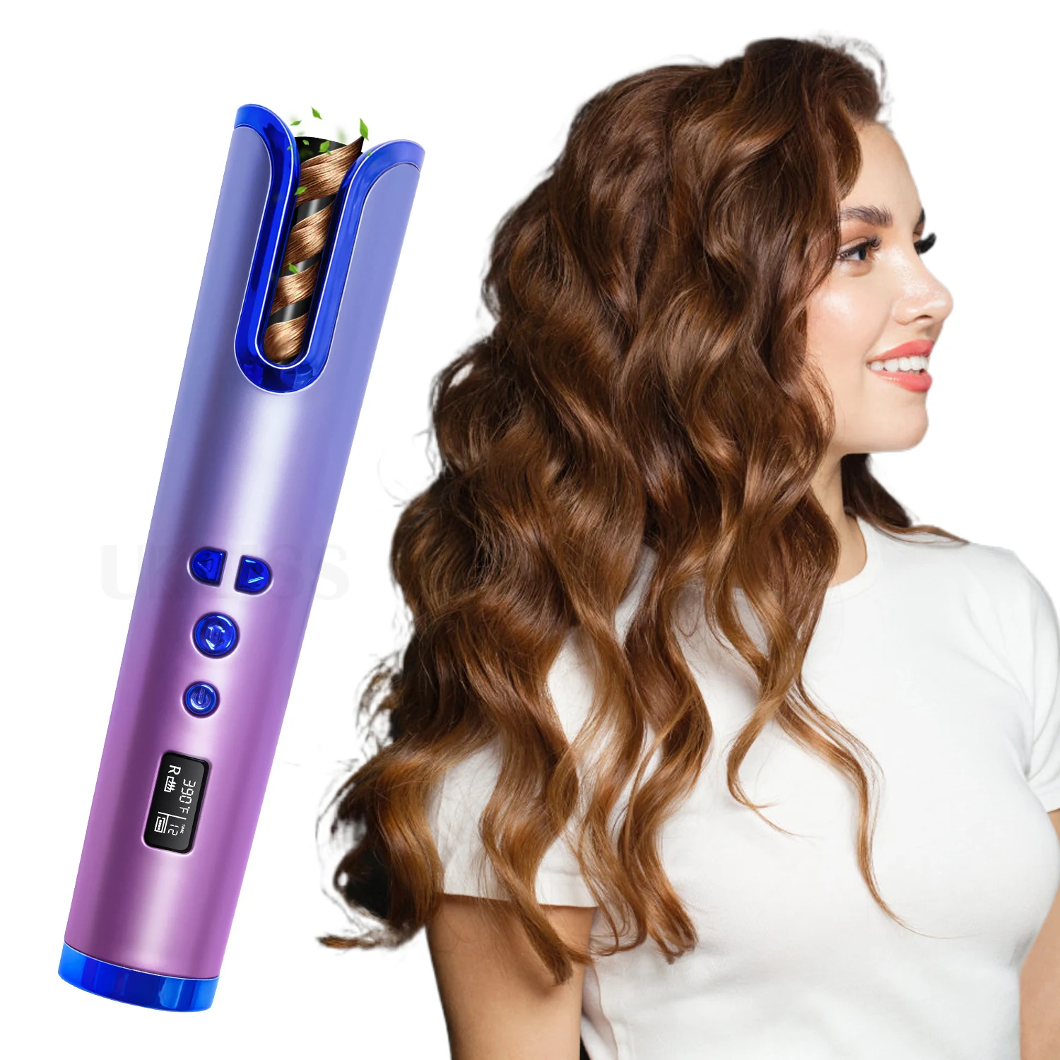 Automatic Hair Curler Usb Charge Hair Curling Iron Curls Waves Hair ...