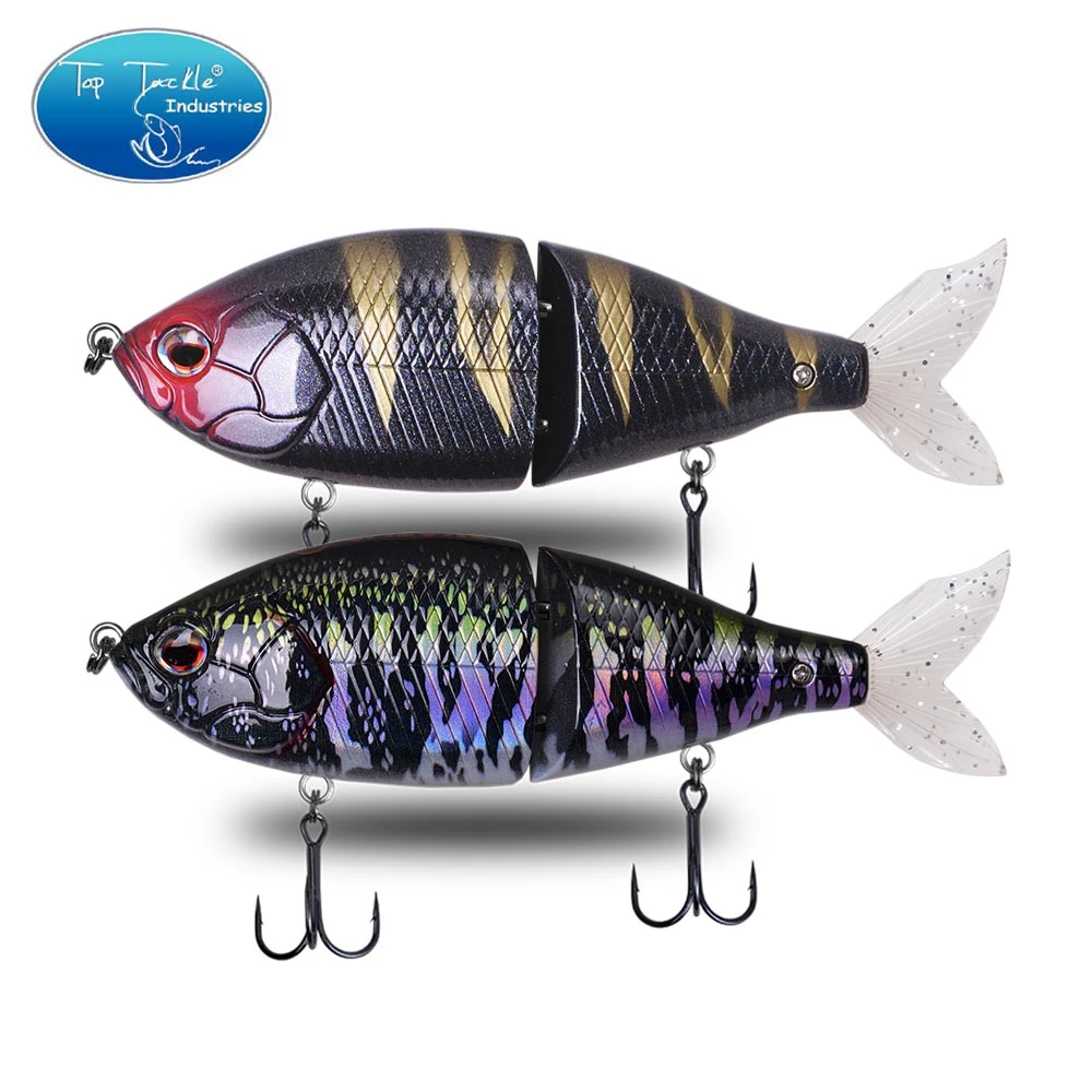 150mm 56g Hard Bait Plastic Jointed Obese Joint Hunter Soft Tail Multi ...
