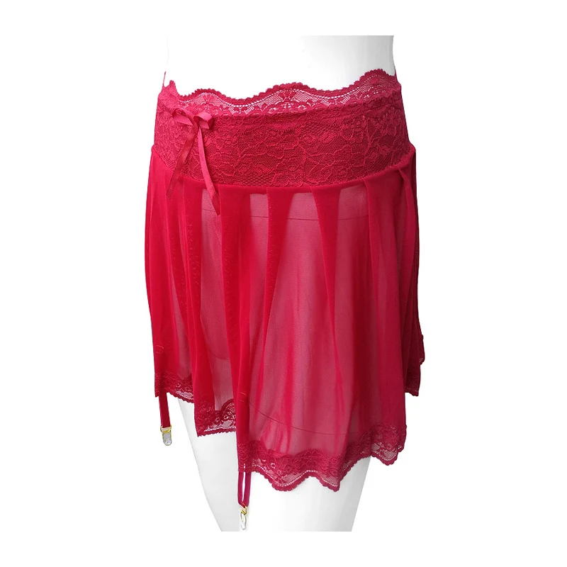 Mens Lace Bandage Sexy Mini Skirts With Adjustable Garters Suspender ...