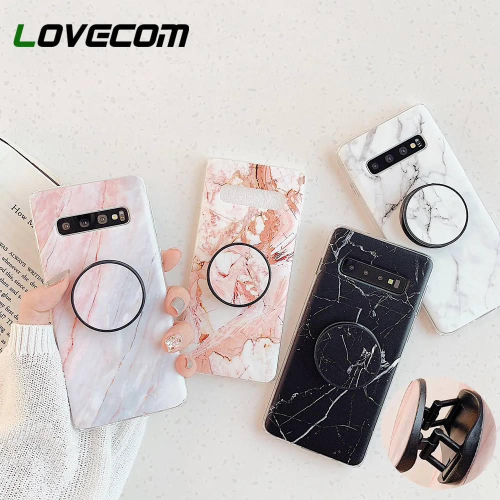 Marble-Texture-Phone-Case-With-Holder-For-Samsung-A53-A52-S20-S21-FE ...
