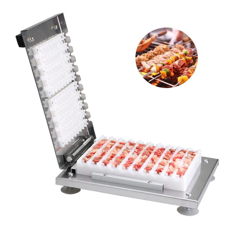 Stainless-Steel-Manual-Mutton-Kebab-Meat-String-Machine-Satay-Skewer ...