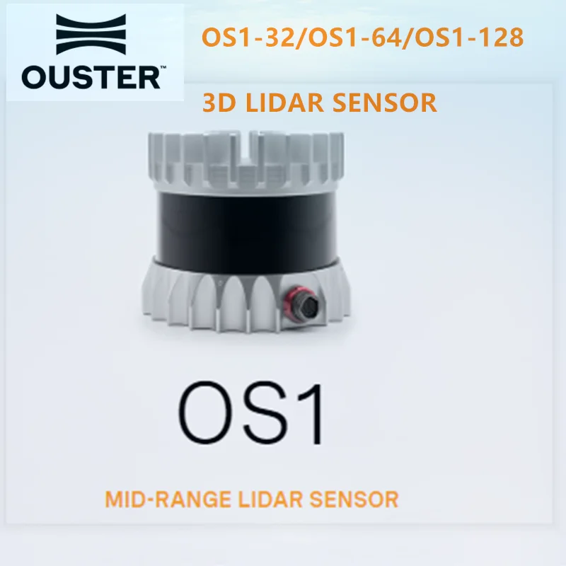 3D lidar Ouster Mid-Range High-Resolution Imaging Lidar OS1 32/64 /128 ...
