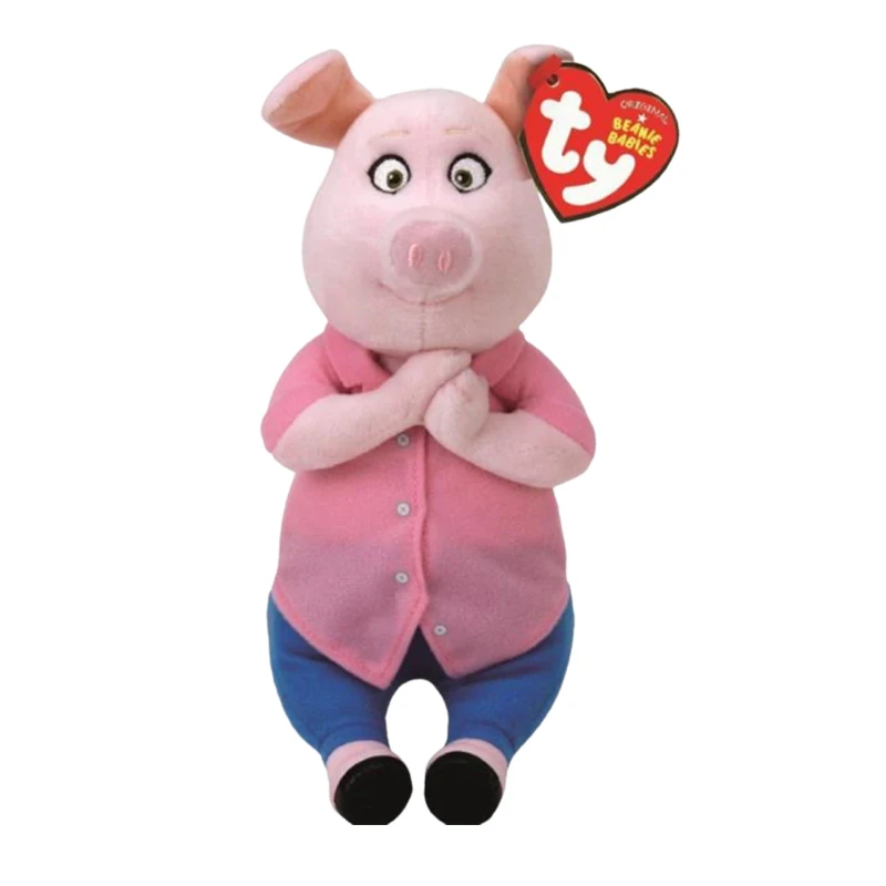 20CM Ty Beanie Stuffed Animals Rosita Pig Sing pig mother Soft Plush ...