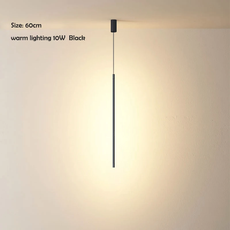 Linear Long Tube LED Hanging Pendant Light - Lighting4Home