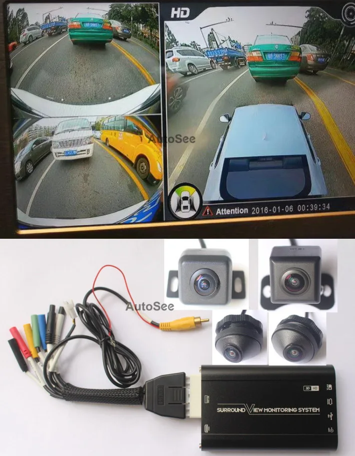 Car-HD-3D-360-degree-panoramic-surround-view-cameras-SVM-1080P-support ...