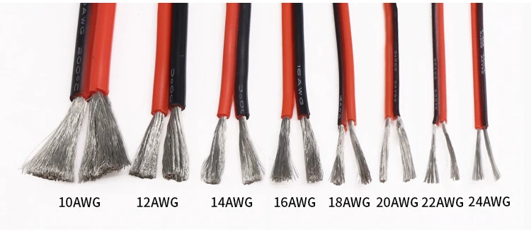 Red-and-Black-Silicone-Wire-Flexible-Parallel-Wire-Two-core-Soft-Two ...