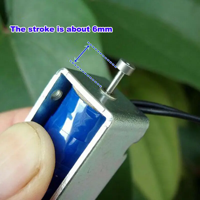 DC 12V Micro DC Solenoid Electromagnet Push Pull Type Impact Electric ...
