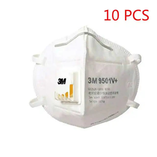 3M 9501V+ KN95 Mask Particulate Respirator Protective Masks Safety Mask ...