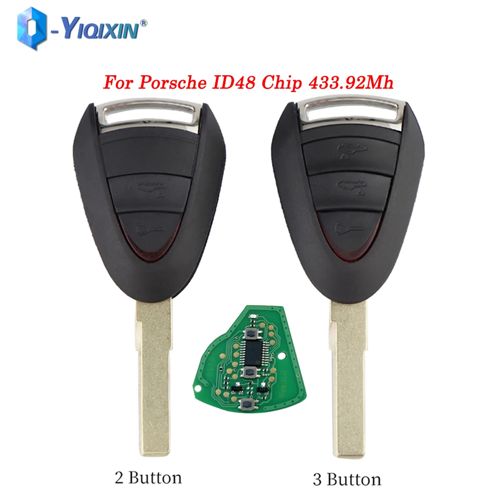 YIQIXIN 2/3 Buttons Smart Remote Car Key For Porsche/Carrera 911 997 ...
