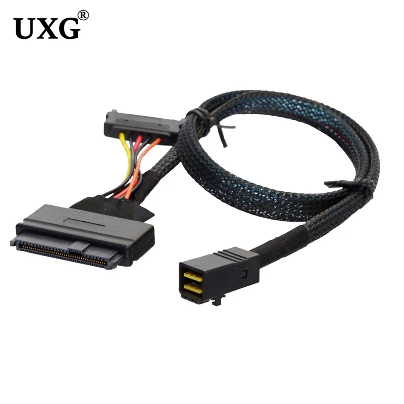 Cable SFF 8643 to U.2 SFF 8639 NVMe PCIe SSD Adpater with SATA Power U2 ...