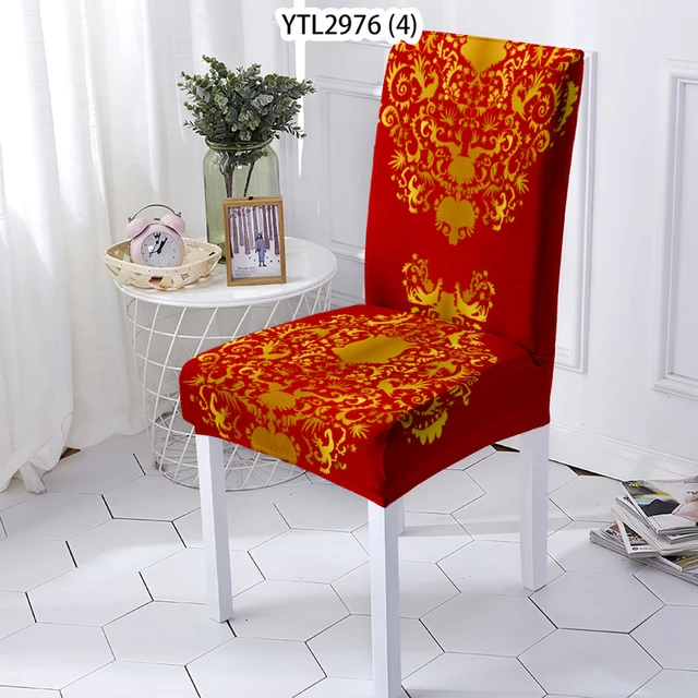 Red Dining Room Chair Covers
