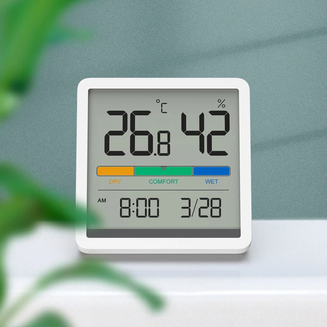Miiiw Mute Temperature And Humidity Clock Home Indoor High-precision ...