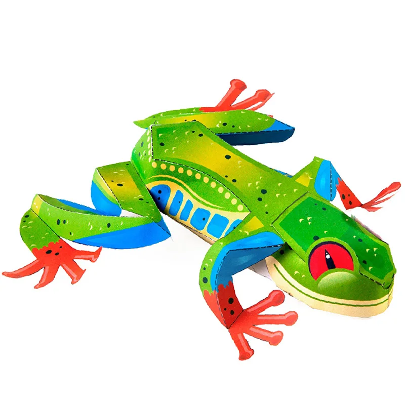 Red-Eye-Frog-Folding-Origami-Art-Mini-Cute-3D-Paper-Model-Papercraft ...