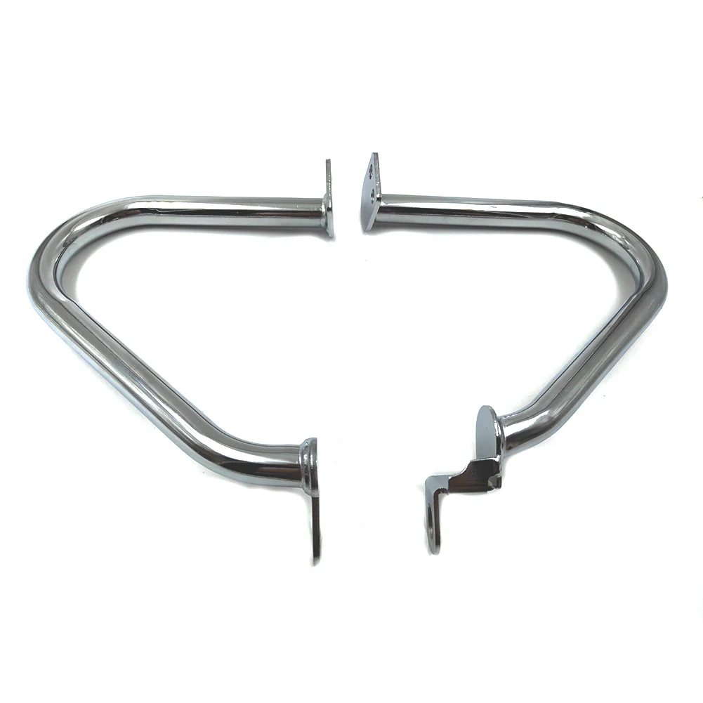 Black Motorcycle Steel Front Engine Guard Highway Crash Bar Protection ...