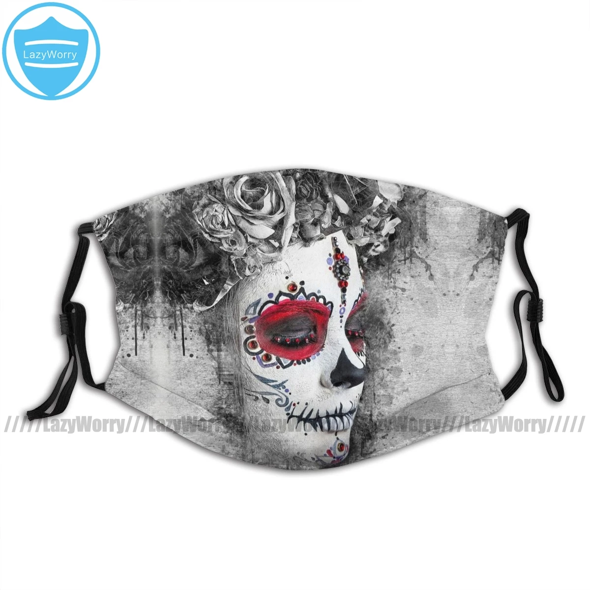 Sugar Skull Half Mask