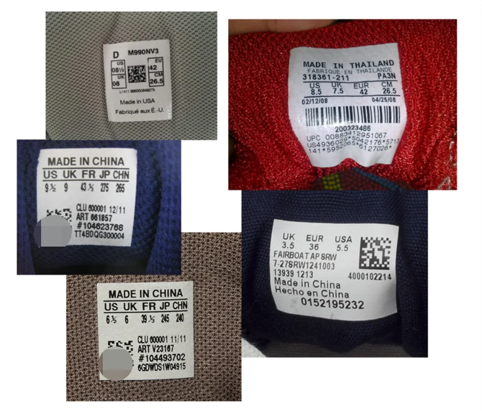 100pcs Back Heat-glue Water Washing Label Shoe Tongue Label For Shoes ...