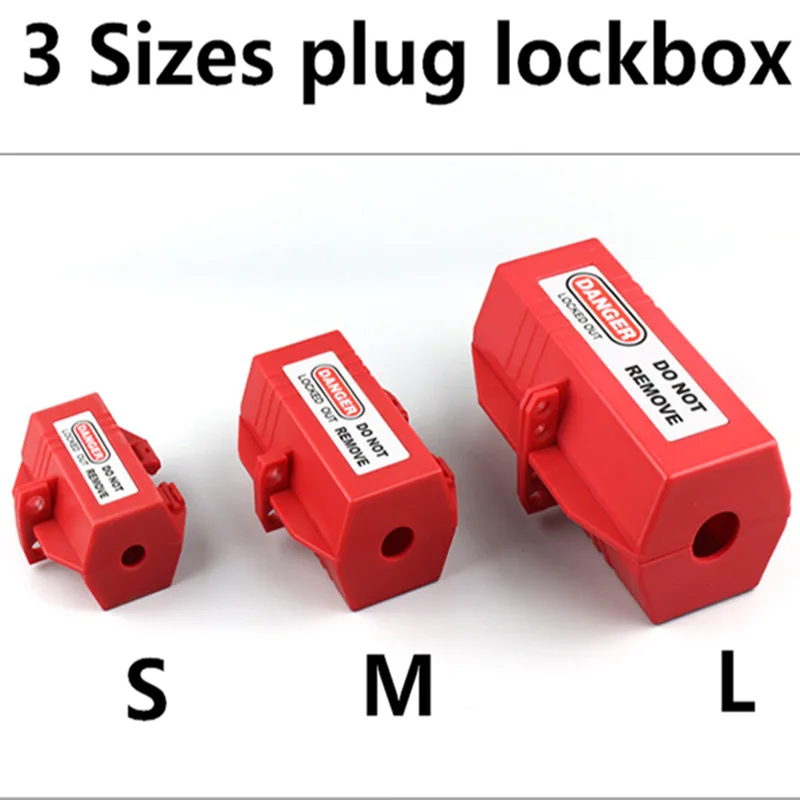 Electrical Large Plug Lockout Tagout Boxes Lock Device for Safe ...