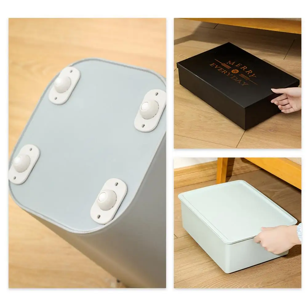 ROUE - ROULETTE,White--Roulettes à billes adhésives, ensemble de 4 ...