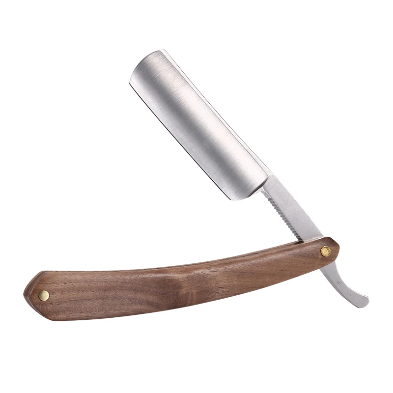 YINTAL-Blank-Men-Shaving-Straight-Razor-Classic-Pure-Beech-Wood-Handle ...