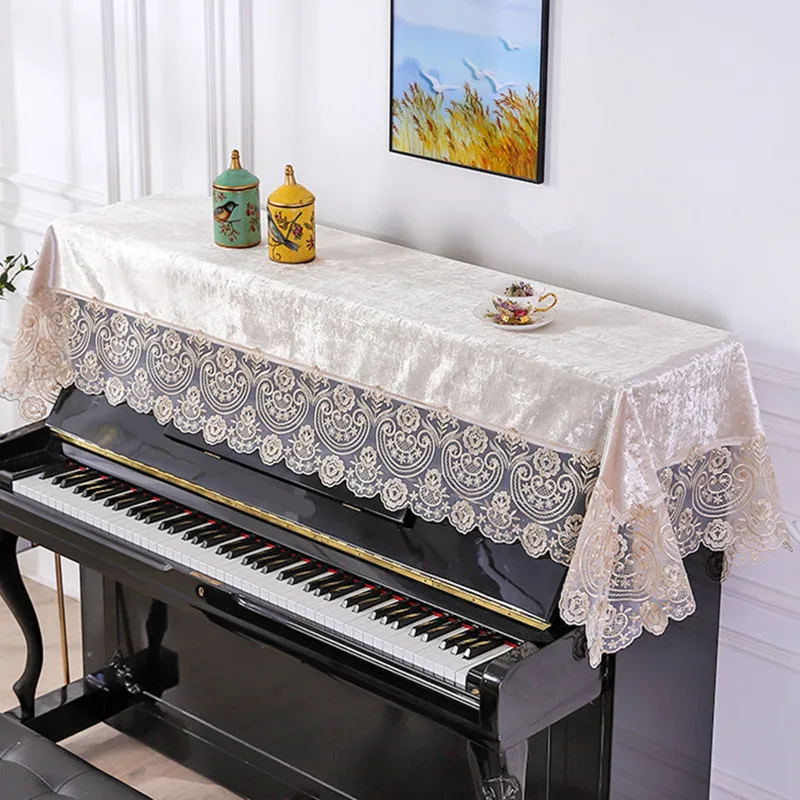 Piano & Keyboard 40cm LIUJYAO Full Piano Cover,Upright Piano Cover With ...