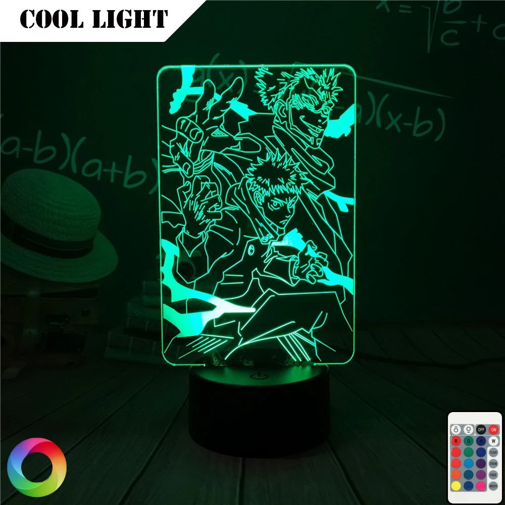 Anime Jujutsu Kaisen Ryomen Sukuna Led Night Light Lamp for Bedroom ...
