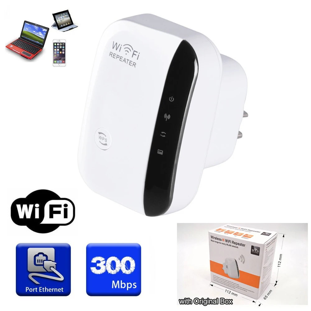 Wireless WiFi Repeater Signal Amplifier 802.11N/B/G Wi fi Range ...