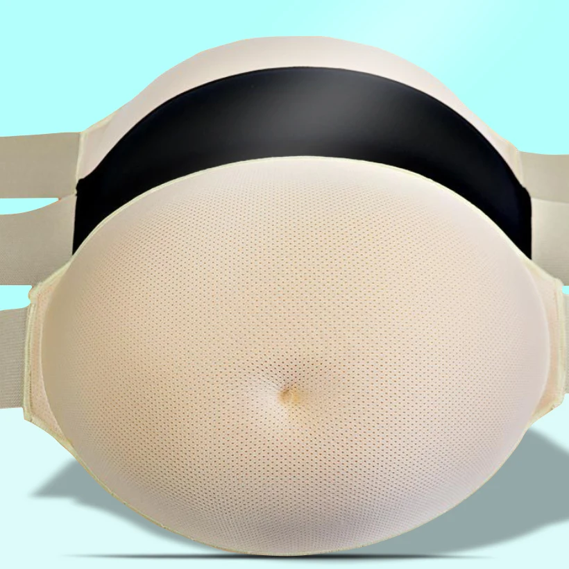 Silicone-Fake-Belly-Round-Belly-Near-Skin-Tone-Pregnancy-Pregnant-Woman ...