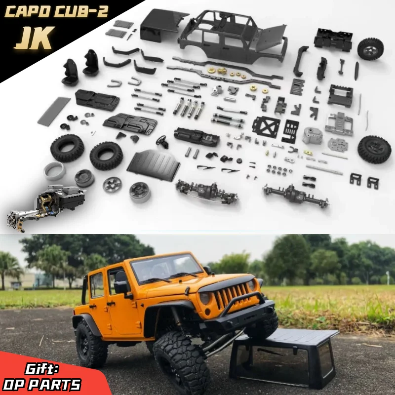 Capo CUB2 JK 1/18 Limited ALL Metal KIT 4WD Professional RC Crawler ...