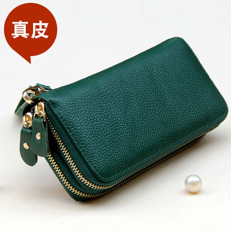 Wallet-Leather-Green-Bag-Women-s-Green-Handbag-Women-s-Purse-Long ...