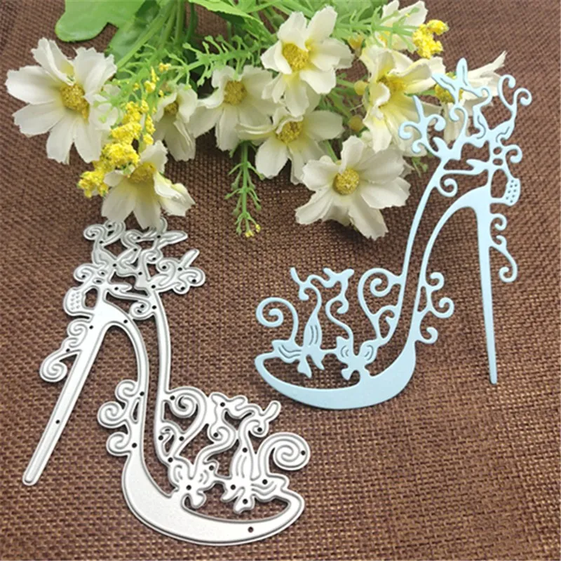 High Heels Lace Metal Die Cutting For Household Diy Scrapbooking Photo ...