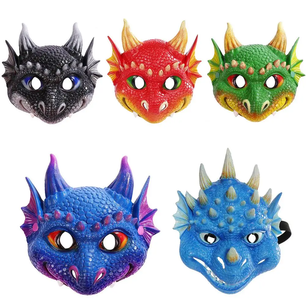 Halloween-Children-Kid-3D-Dragon-Mask-Dinosaur-Theme-Party-Masquerade ...