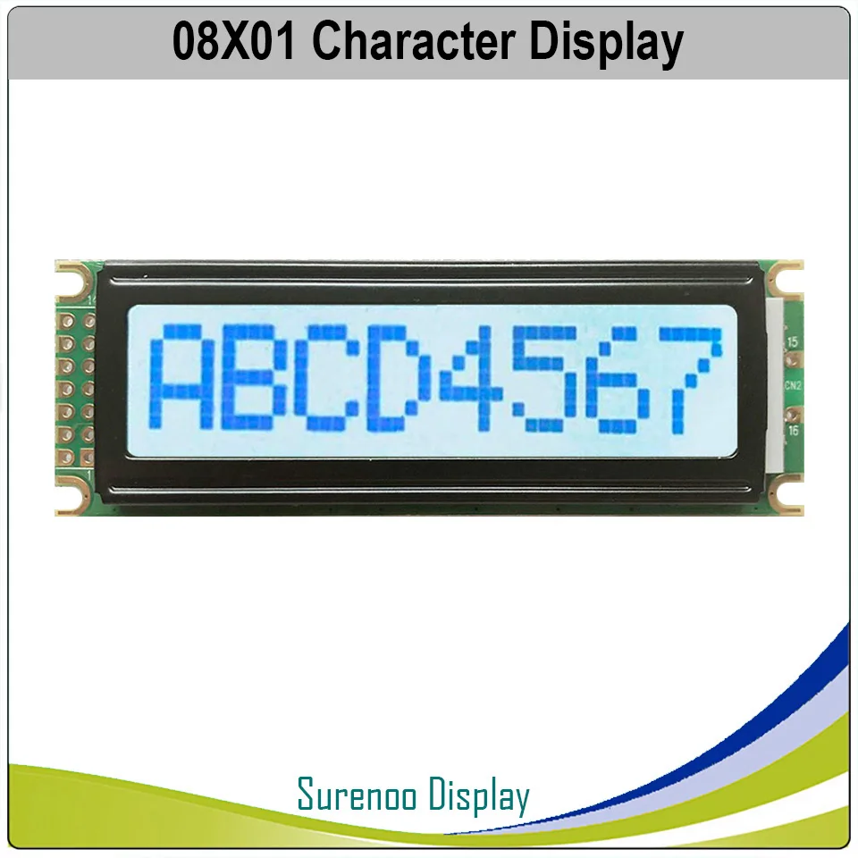 801 0801 8X1 Character LCD Module Display Screen LCM with White ...