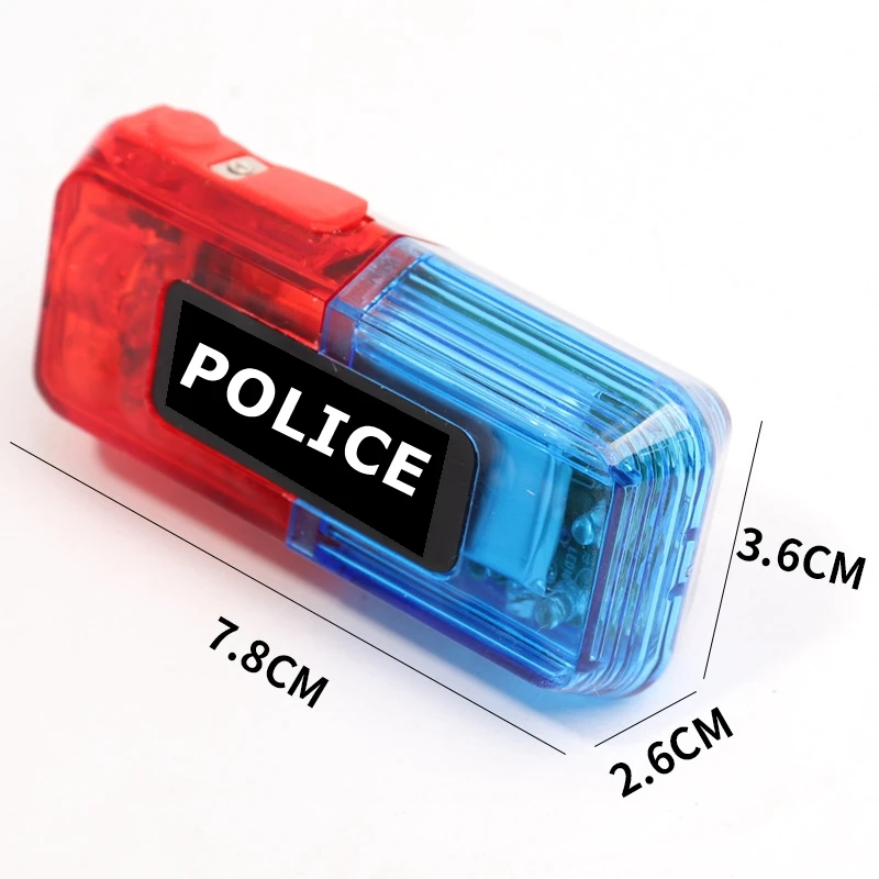 Flashing Red Police Light