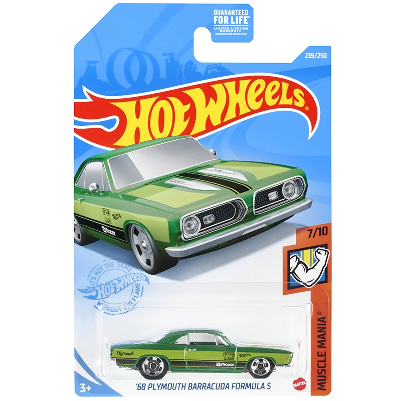 2021 239 Hot Wheels Cars 68 PLYMOUTH BARRACUDA FORMULA S 1/64 Metal ...