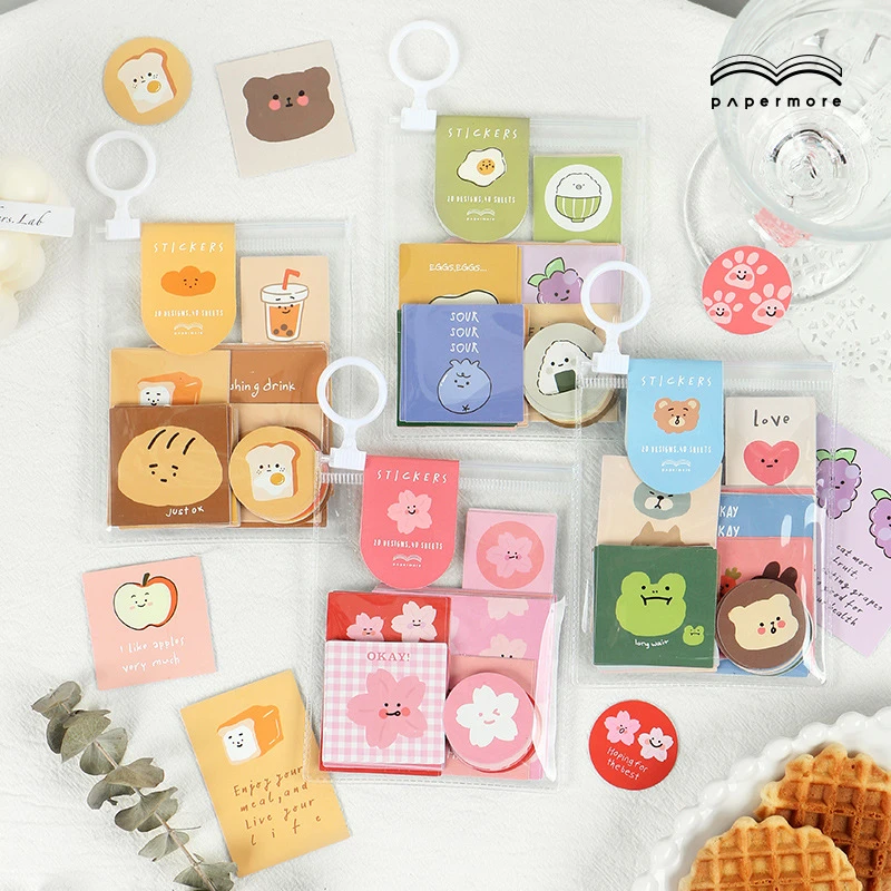 40 pcs/pack cute Expression story series Journal Decorative Stickers ...