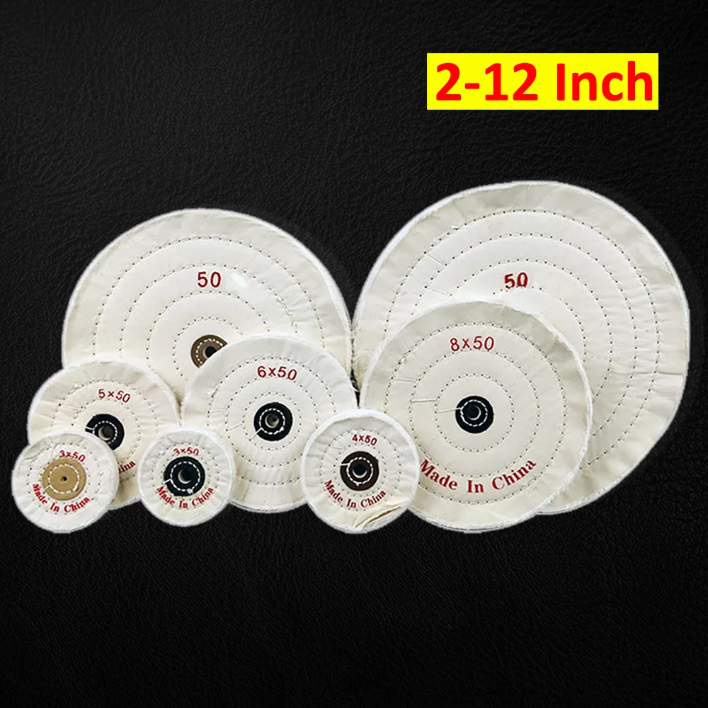 2-7 inch Cotton Lint Cloth Buffing Wheel Grinder For Gold Silver ...