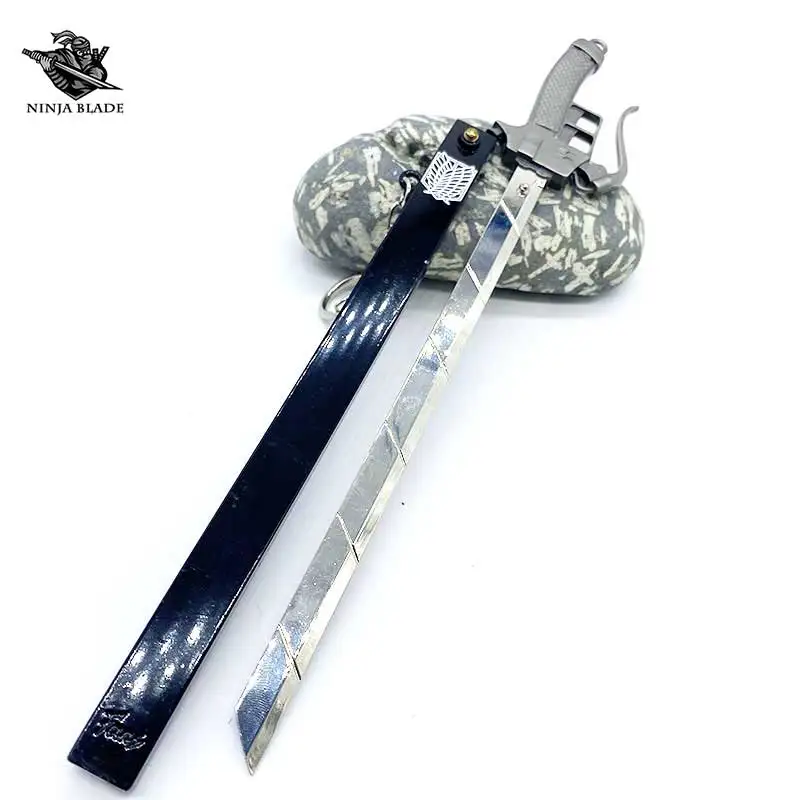 Attack On Titan Sword Mini Model AOT Scout Regiment Blades Keychain ...