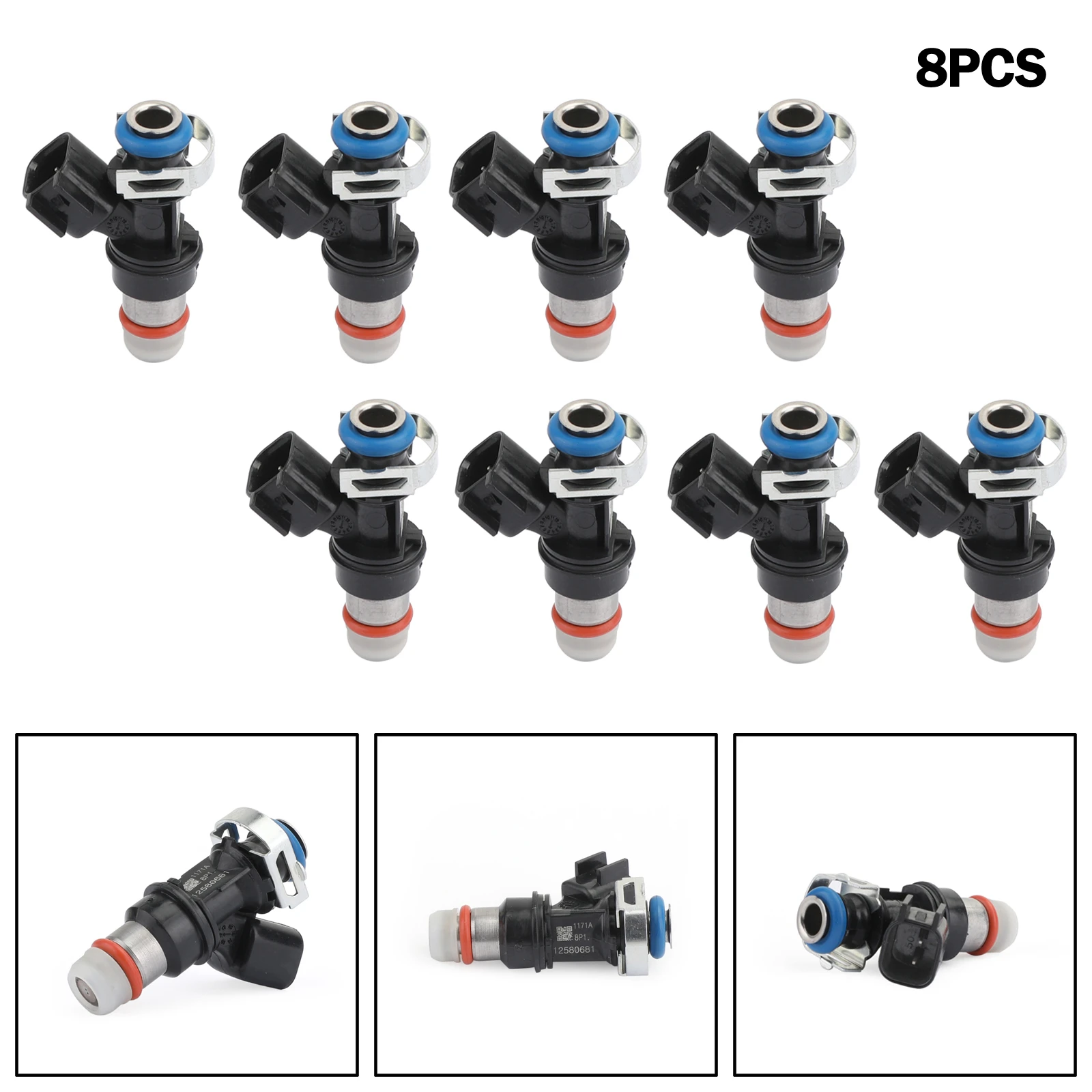 Areyourshop Set of 8 Fuel Injectors Fit for Chevy GCC 4.8 5.3 6.0 6.2 ...