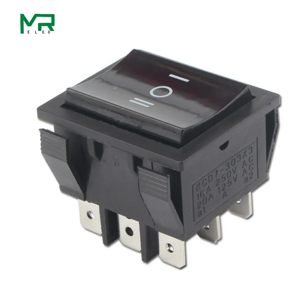 KCD7-303-ship-switch-ON-OFF-ON-9-pin-36-31mm-16A250V-20A125V-power ...